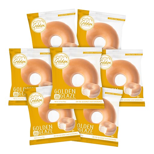 Golden Dough Glazed Donut, 2.7 oz, 7/Box (307-00372) | Staples