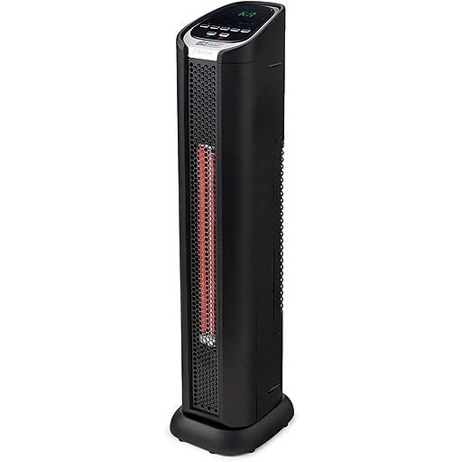 Lifesmart Electric Infrared PTC Tower Heater, 5118 BTU, Black ...