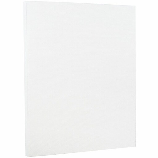 JAM PAPER Strathmore Cardstock, 88lb, Bright White Laid, 100/pack ...