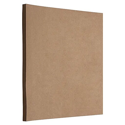 JAM Paper 8.5" x 11" Matte Paper, 28 lbs., Brown Kraft, 100 Sheets/Pack ...