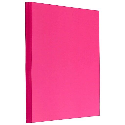 JAM Paper 30% Recycled 8.5" x 11", Paper, 32 lbs. Ultra Fuchsia Pink ...