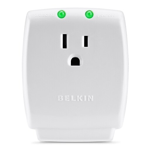 Belkin SurgeMaster 1 Outlet Surge Suppressor, 885 Joules, White (F9H100 ...