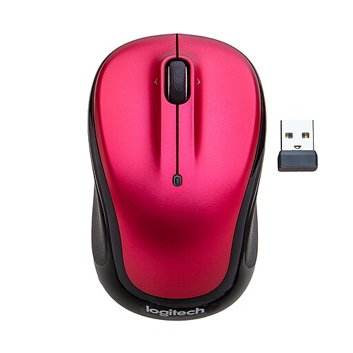 Logitech M325S Wireless Ambidextrous Optical USB Mouse, Brilliant Rose ...