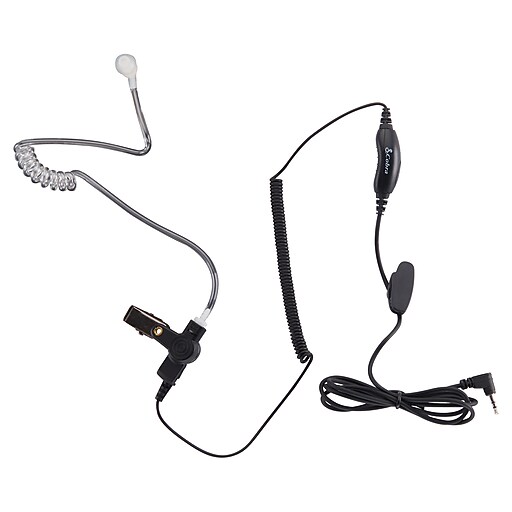 Cobra Surveillance Earbud Headset with Microphone, 3.5mm, (GA-SV01 ...