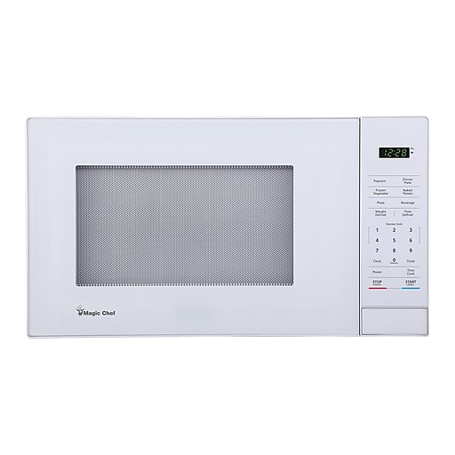 Magic Chef 1.1-Cu. Ft. 1000W Digital Touch Countertop Microwave, White ...