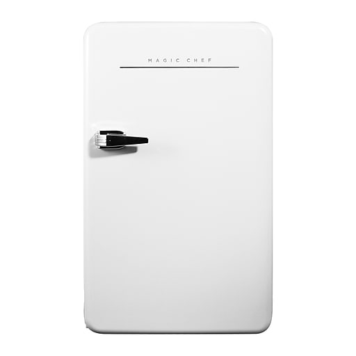 Magic Chef MCR32CHW 3.2-Cu. Ft. Retro Mini Fridge with Manual Defrost ...