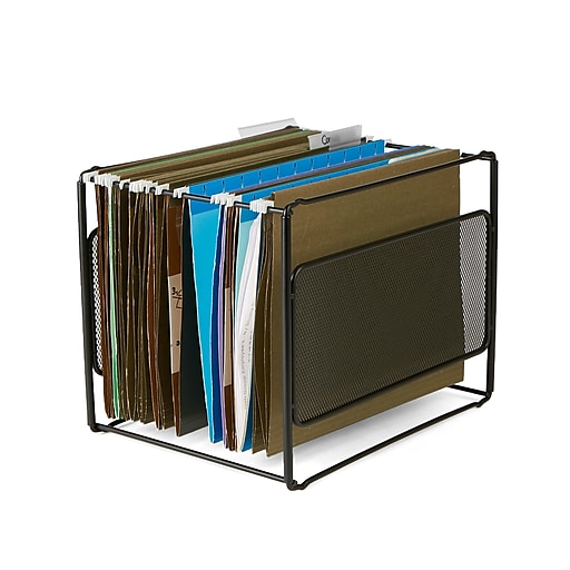 Shop Staples for Mind Reader BOXFILE-BLK Metal Mesh Hanging Folder File ... Shop Staples for Mind Reader BOXFILE-BLK Metal Mesh Hanging Folder File ...