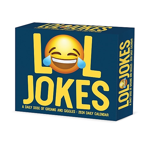 2024 Willow Creek Press Lol Jokes Box Calendar Daily Desk 5 5 X 6