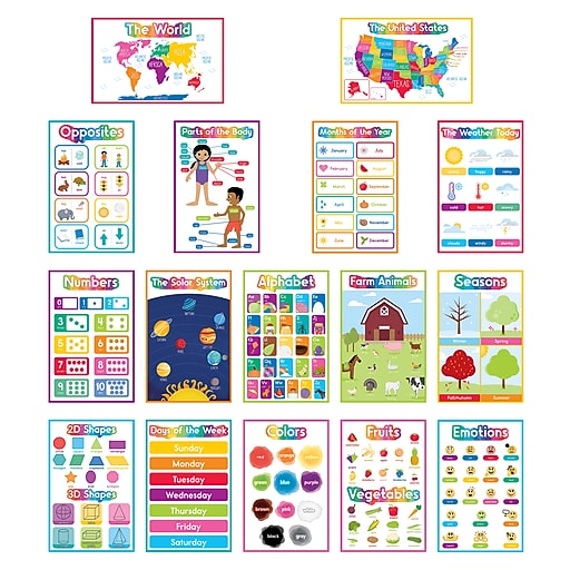 Carson-Dellosa Early Learning Posters | Staples