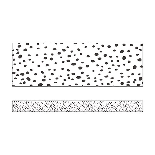 Carson-Dellosa We Belong Black Dots Straight Bulletin Board Borders ...