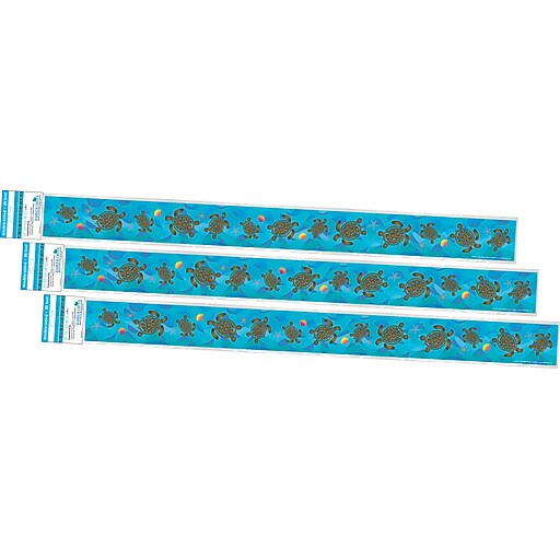 Barker Creek Borders/Trim, Kai Ola Sea Turtles, 36/Set (4307) | Staples