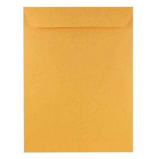 JAM Paper Open End Catalog Envelopes, 9" x 12", Brown Kraft Manila, 500 ...