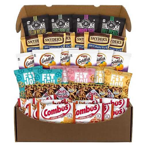 Snack Box Pros Pretzel Lovers Snack Box, 38 Bags/Box (700-00160) | Staples