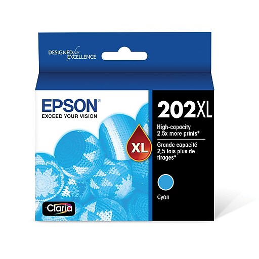 Epson T202XL Cyan High Yield Ink Cartridge | Staples