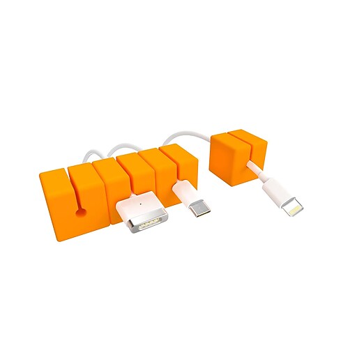 Function101 Cable Blocks Magnetic Cable Management System, Orange, 4 ...