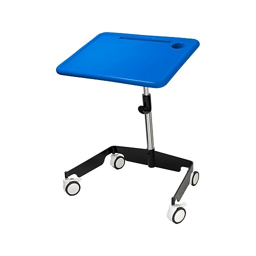 Kore Design Kids Sit-Stand Mobile Student Desk, Adjustable 31-38", Blue ...