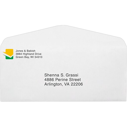 JAM Paper Self Seal #10 Business Envelopes, 4 1/8" x 9 1/2", White ...