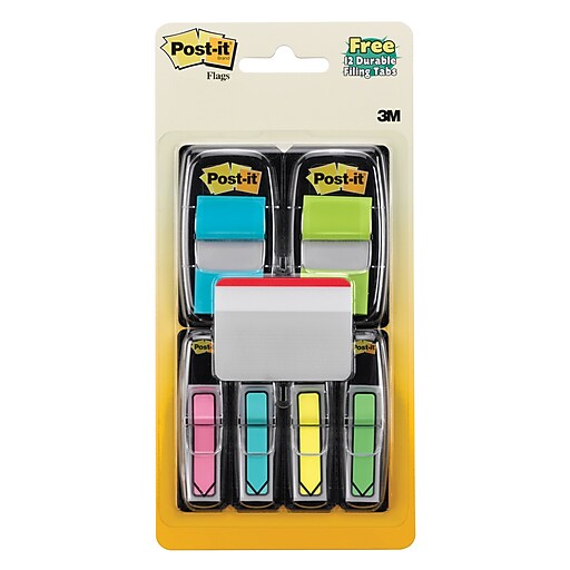 Post-it Flags and Arrow Flags Value Pack, 1" Wide and .47" Wide, 196 ...