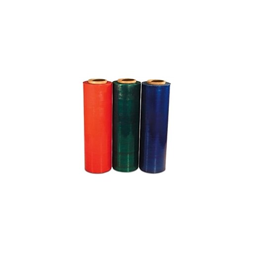 18" x 1500' 80 Gauge Cast Stretch Wrap, Yellow Tinted, 4/Carton | Staples