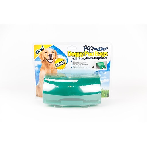 Poopy Pouch Pet Waste Bag Dispenser, Plastic, 100 Bags (RPD-DOGGY DSP ...