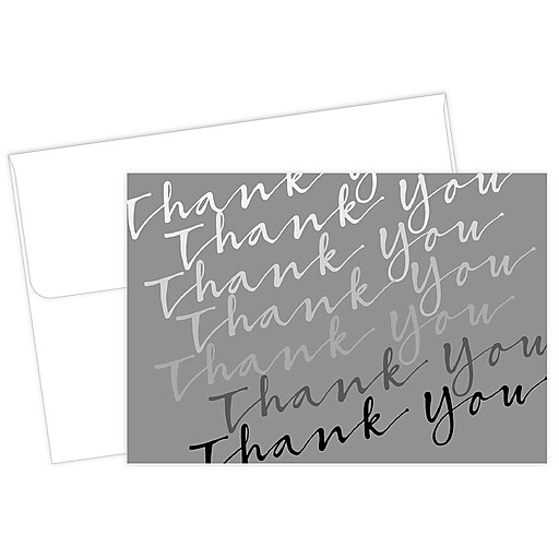 Masterpiece Studios Matte Personal Thank You Notecards, 4.875"H x 3.35 ...
