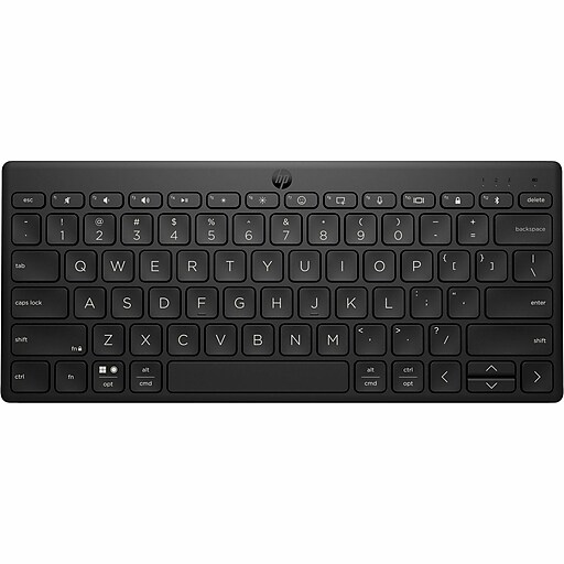 HP 350 Wireless Compact Multi-Device Bluetooth Keyboard, Black (692S8AA ...