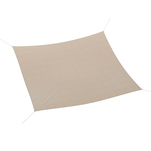 Flash Furniture Palmetto Rectangle Sun Sail Shade Canopy, Sand ...