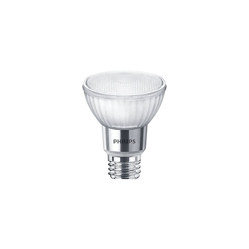 Philips LED PAR20 7 Watt 500 Lumen Flood Light Bulb, Pack of 6 (471144 ...