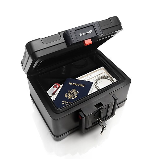 Honeywell Steel .15 Cubic Feet Fire and Waterproof Chest, Black (1532 ...