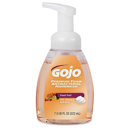 GOJO Premium Antibacterial Foaming Hand Soap, Fresh Fruit, 7.5 oz ...