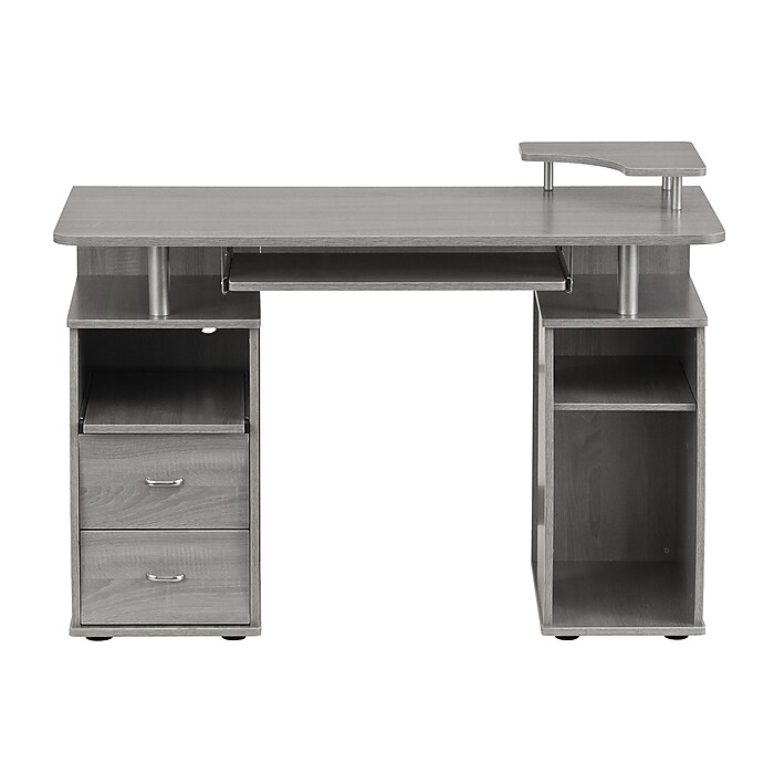 Techni mobili complete workstation computer desk with storage drawers store
