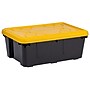 Greenmade Mini Max 3.2 Gallon Storage Bin, Black/Yellow (847586) | Staples