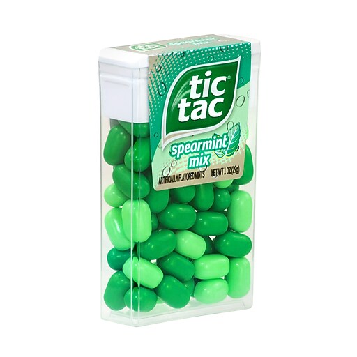 Tic Tac Mints, Spearmint Mix, 1 oz, 12 Count (24372160) | Staples