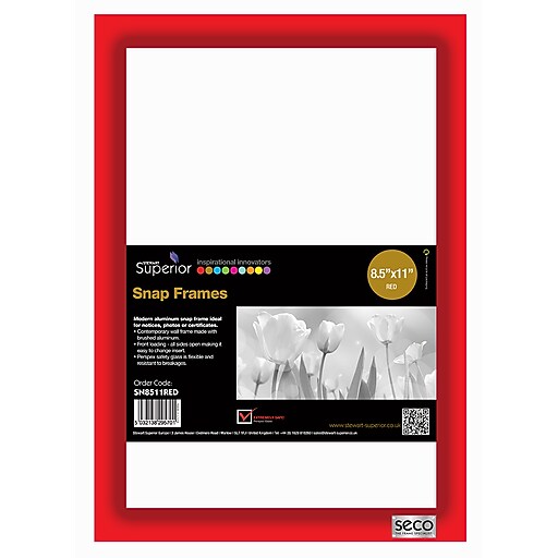 Seco Snap Frame, 11" x 8.5" (SN8511) | Staples