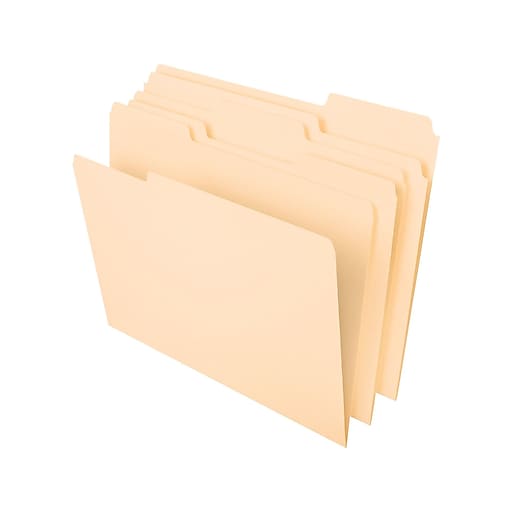 Staples® Manila File Folders, Letter, 3 Tab, 50/Box at Staples Staples® Manila File Folders, Letter, 3 Tab, 50/Box at Staples