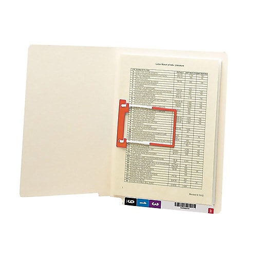 Smead End Tab Fastener Folder, Reinforced Straight-Cut Tab, 1 Fastener ... Smead End Tab Fastener Folder, Reinforced Straight-Cut Tab, 1 Fastener ...