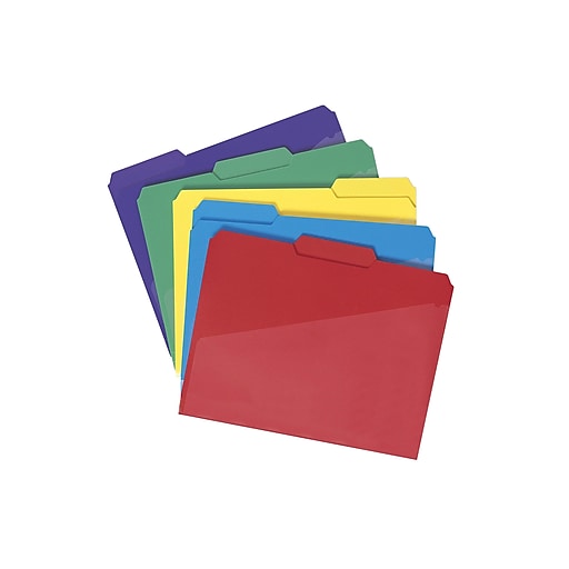 Smead Poly File Folder with Slash Pocket, 1/3-Cut Tab, Letter Size ... Smead Poly File Folder with Slash Pocket, 1/3-Cut Tab, Letter Size ...