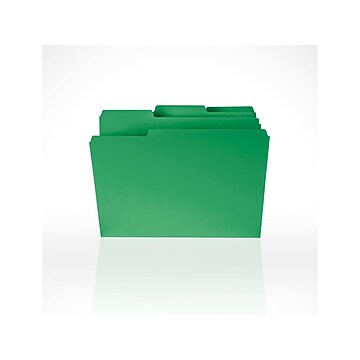 green file folders | Staples