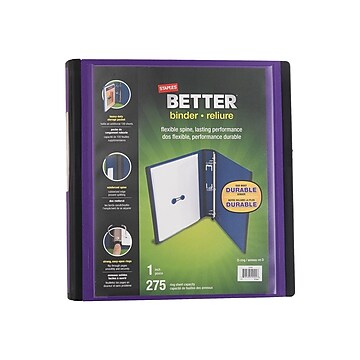 purple binder | Staples