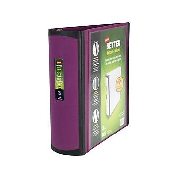 purple binder | Staples