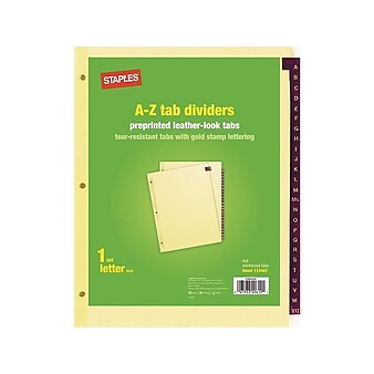 Alphabetical Dividers | Staples