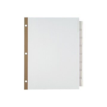 clear tab dividers | Staples