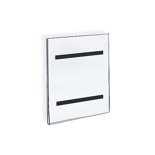 Azar Sign Holders, 8.5" x 11", Vertical, Wall Mounted, Clear Acrylic ...