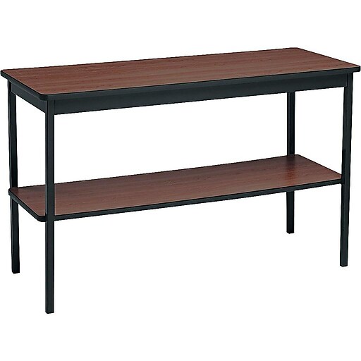 Barricks 48"W Utility Table, Walnut (UTS) | Staples