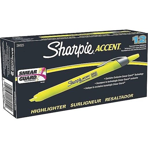Sharpie® Accent® Retractable Pocket Highlighters Chisel Tip