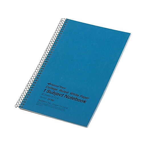 National Brand Xtreme 1-Subject Notebooks, 6" x 9.5", College Ruled, 80 ...