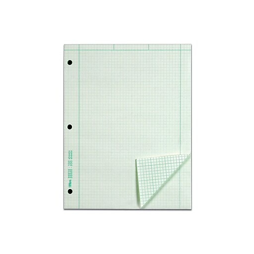 TOPS Engineering Computation Notepad, 8.5" x 11", Graph Ruled, Green ...