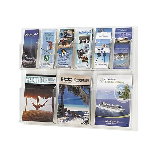 Safco Reveal Magazine Holder, Clear Plastic (5605CL) | Staples