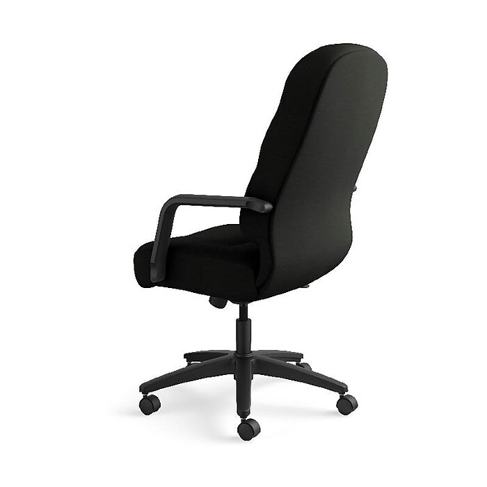 HON 2090 Pillow Soft Series Executive Leather High Back Swivel Tilt Chair Black