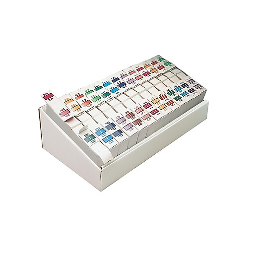 Smead BCCR Bar Style Color-Coded File Folder Labels, 1" x 1.25 ...